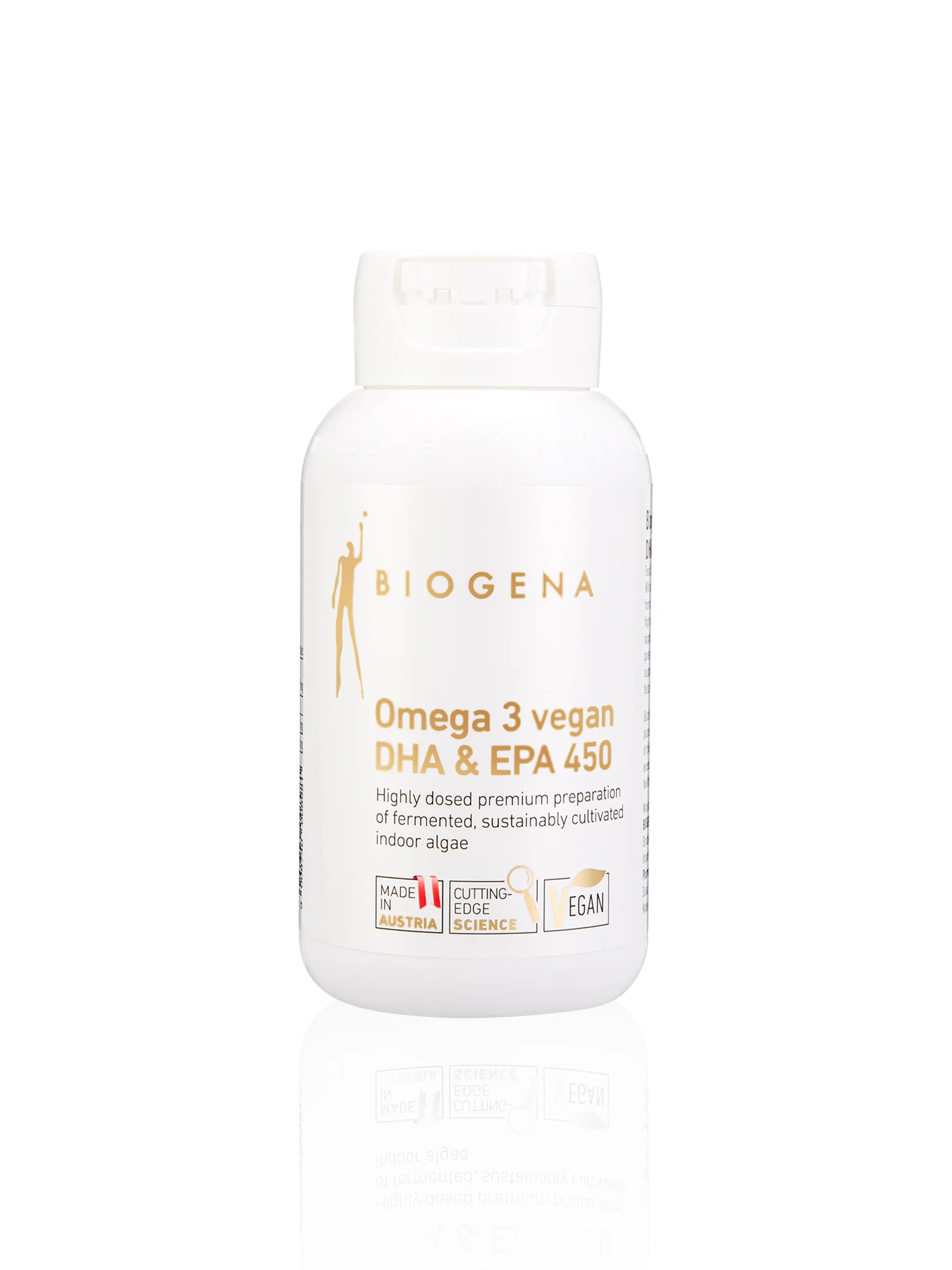 Biogena Omega 3 Vegan DHA & EPA 450 - Premium Plant-Based Omega-3 ...