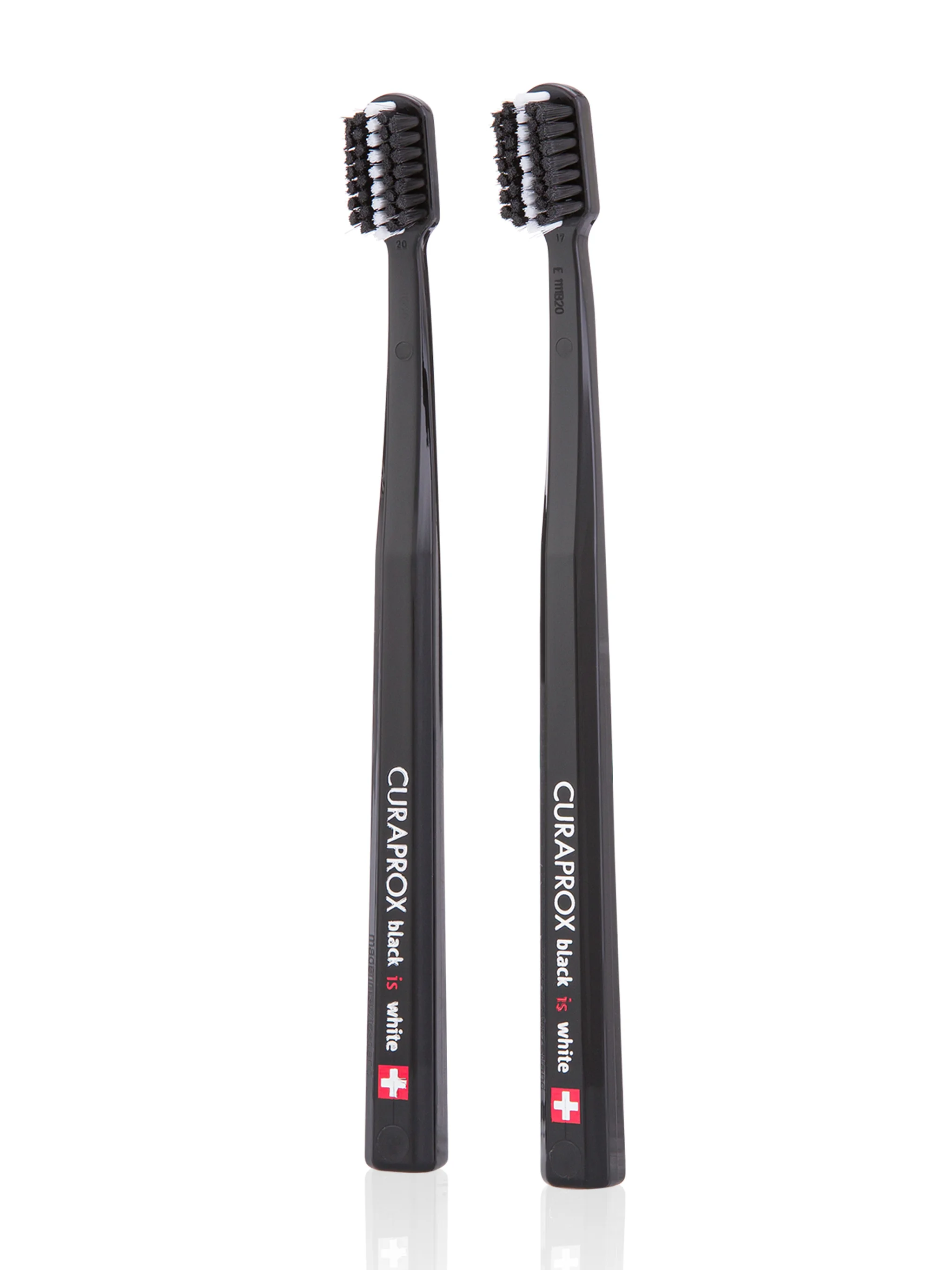 Curaprox Duo Black Is White Toothbrushes with Whitening Activated ...