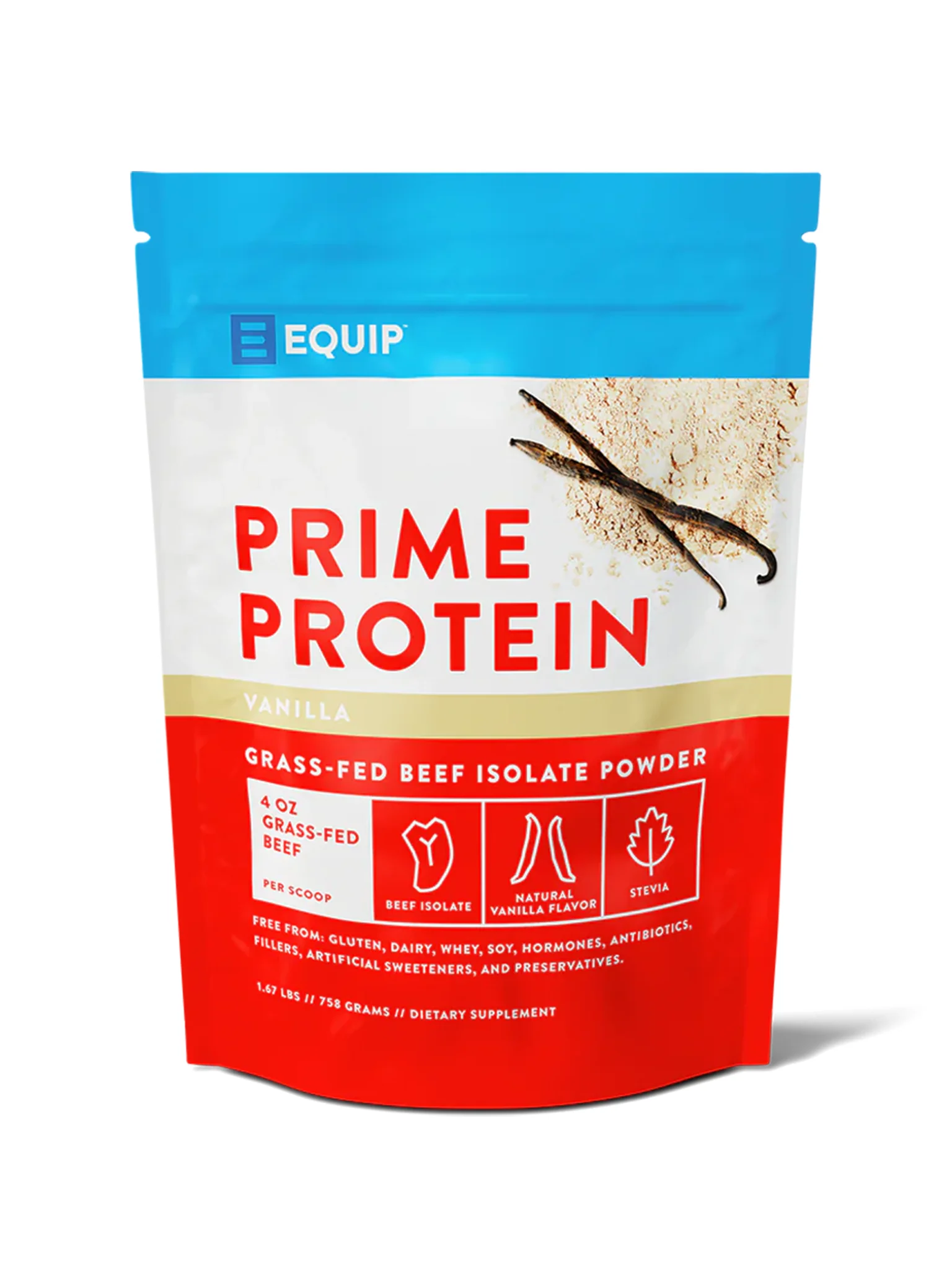 Equip Prime Protein | Grass-Fed Beef Isolate Powder, Clean & Collagen ...
