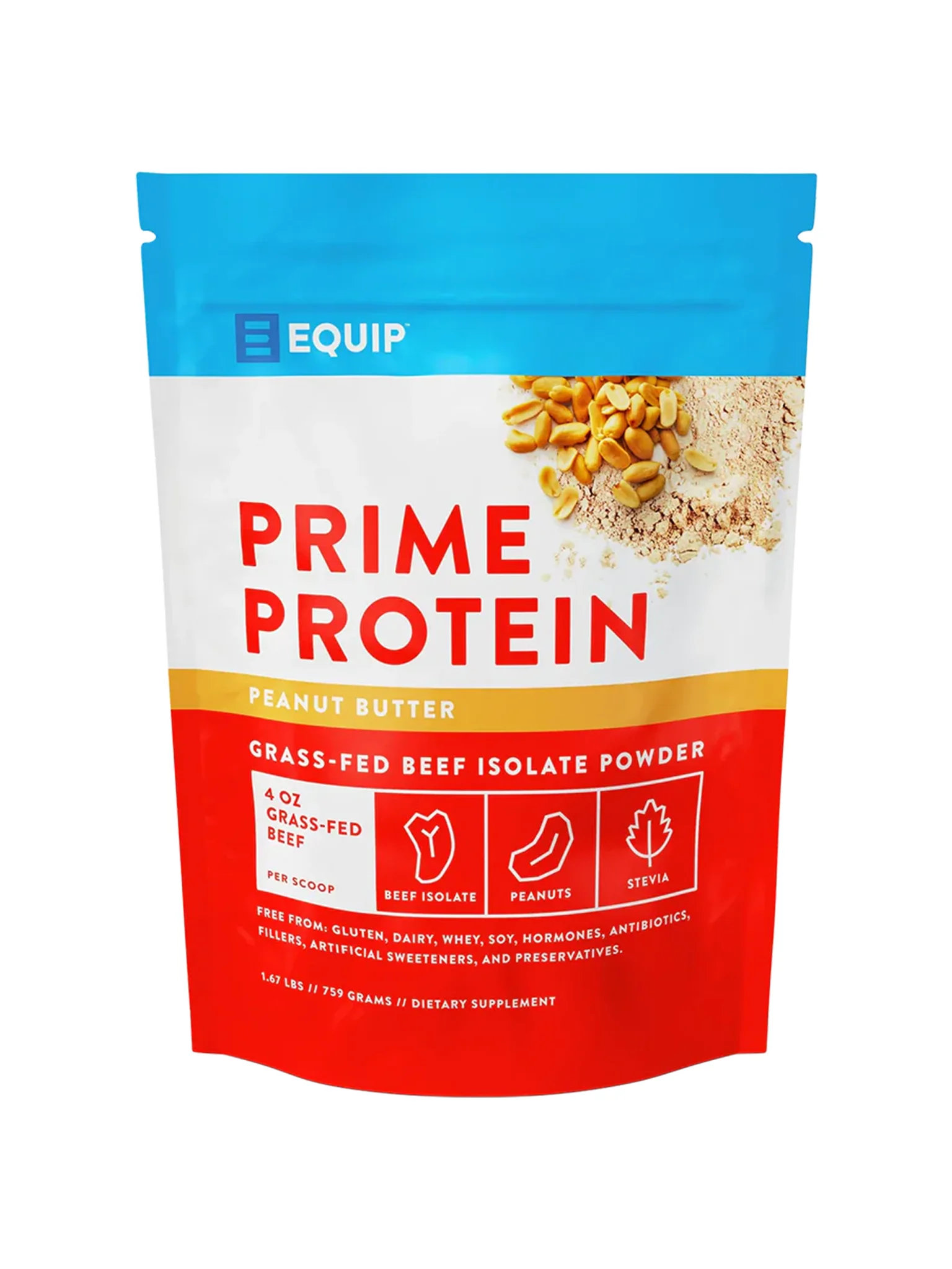 Equip Prime Protein | Grass-Fed Beef Isolate Powder, Clean & Collagen ...