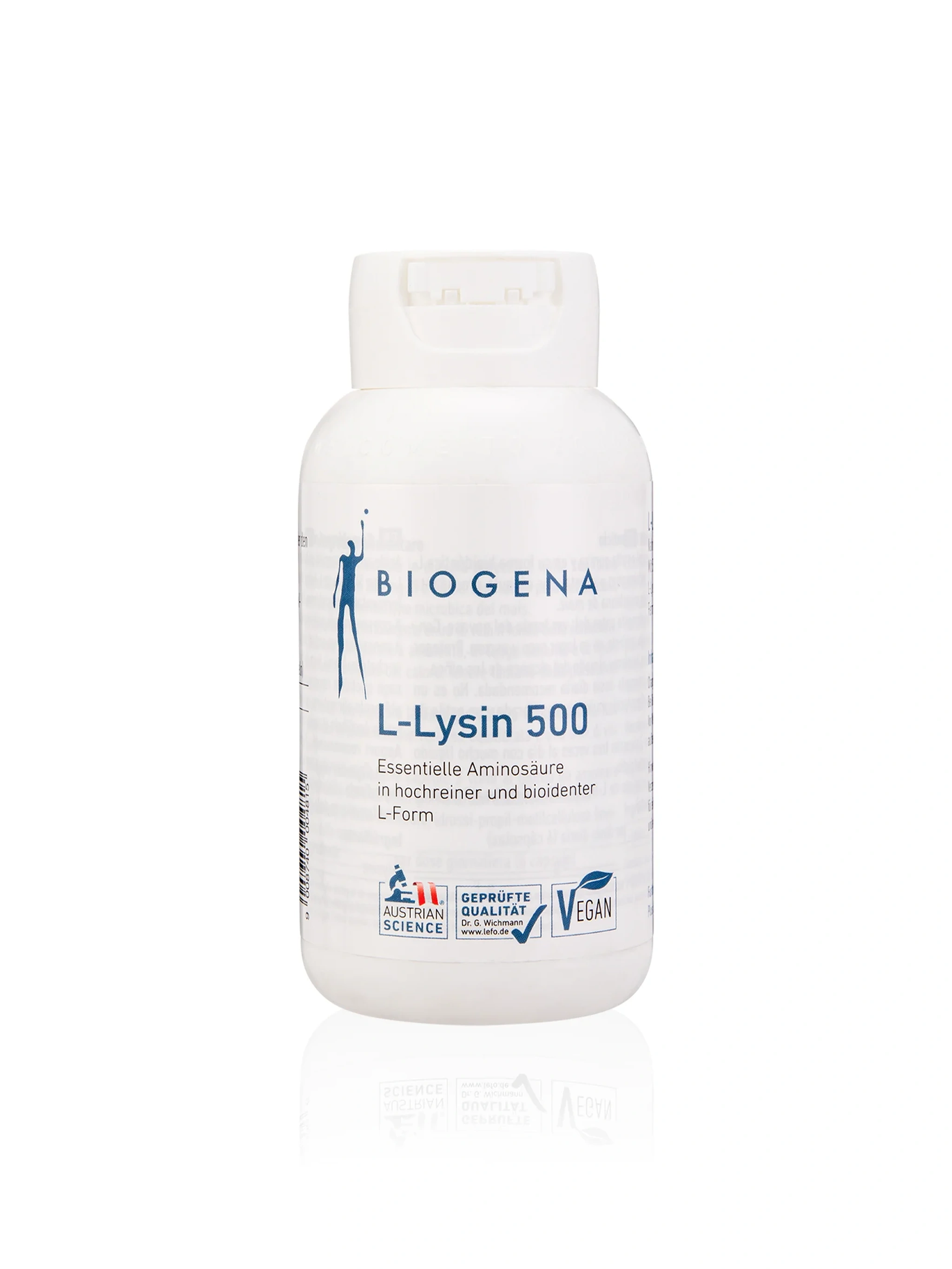 Biogena L-Lysin 500 Lysine Amino Acid Supplement for Optimal Health ...